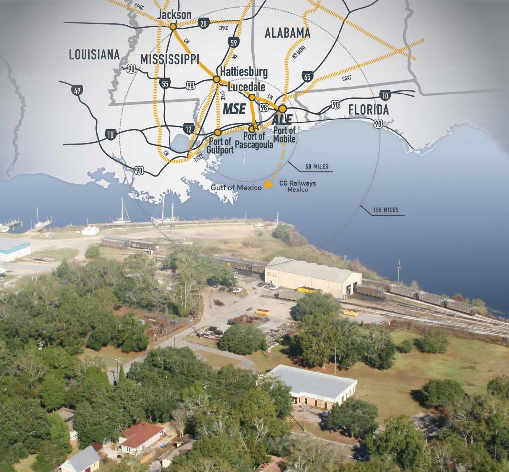 Moss Point River Terminal - MSE - Mississippi Export Railroad