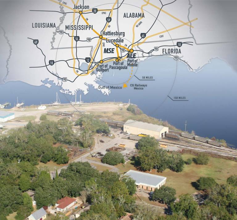 Moss Point River Terminal - MSE - Mississippi Export Railroad